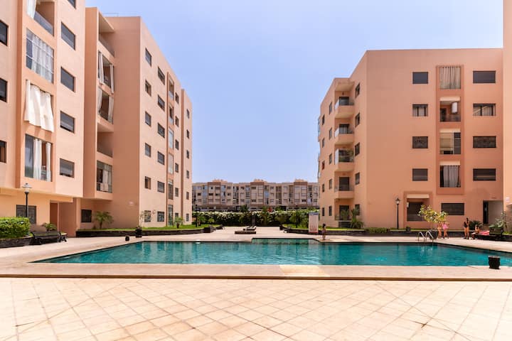 Magnifique Logement Avec 2 Piscines & Wifi Rapide - Marrakech