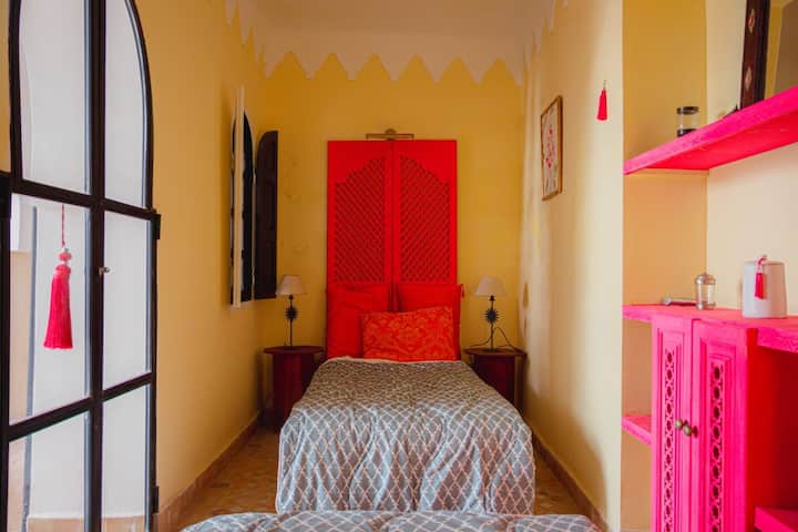 Rose Twin Room, Breakfast And Pool Marrakech - Marrakesh