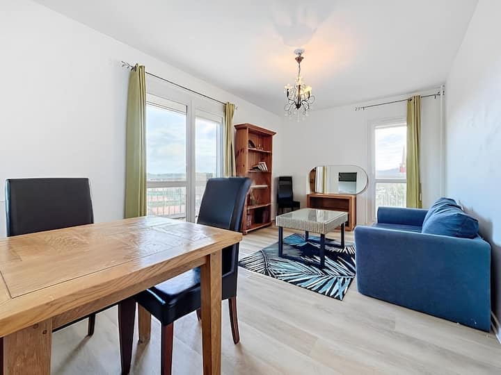 Parking Privé + Balcon - T2 Lumineux 10 Min Plage - Cabourg