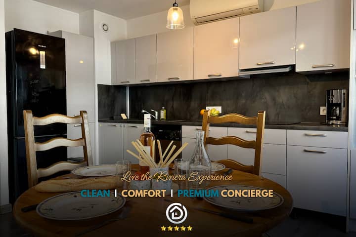 Entre Ville & Mer : Votre Refuge Lumineux - Saint-Laurent-du-Var