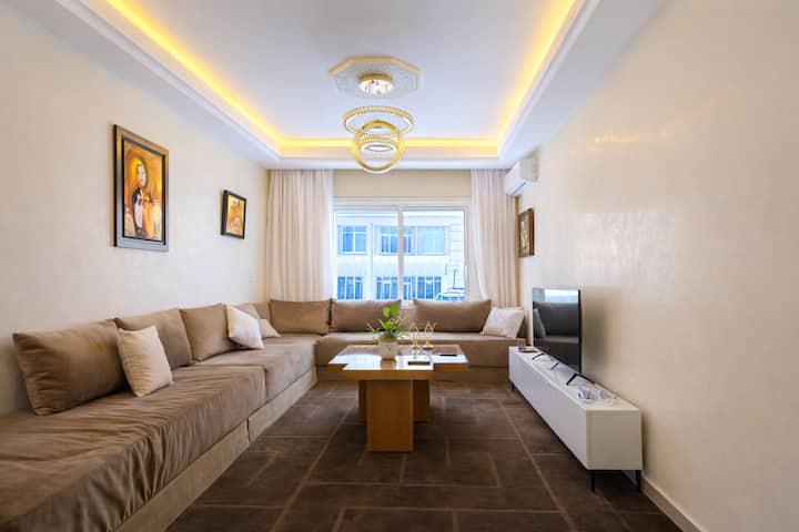 Appartement éLégant à 5 Min Marina & Centre Ville - Tangier