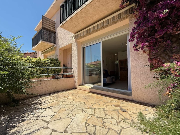 Appartement 4 Pax, Rez-de-jardin, 100 M De La Mer - Saint-Cyprien Plage