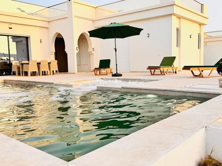 Villa Kayo Avec Piscine Et Jacuzzi à 5 Min De Mer - Tunisia