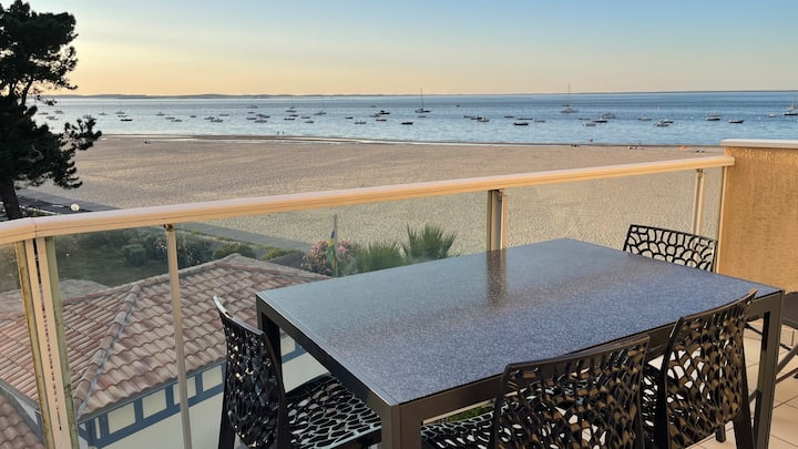 T2 Première Ligne-vue Mer-balcon-parking - Arcachon