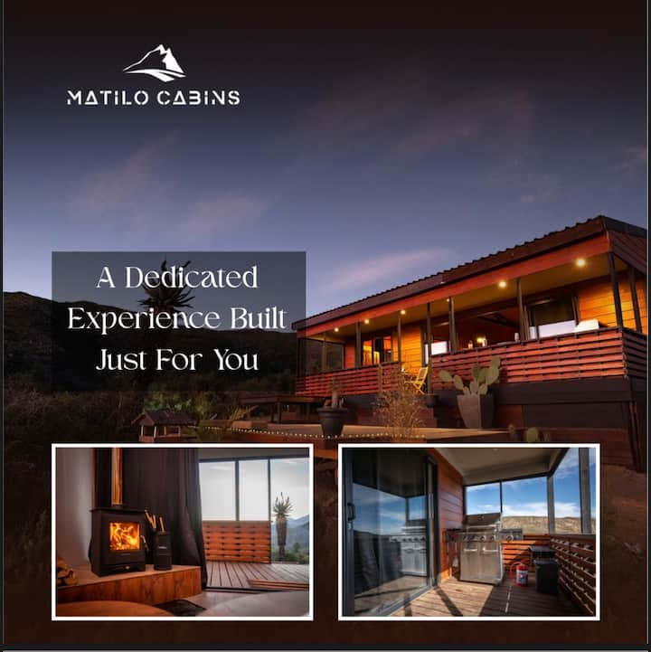 Matilocabins Cactus Deck R62 | Hot-tub & Fireplace - Zuid-Afrika