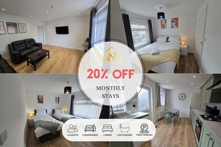 Comfortable 2br Stay | Sleeps 4 | Peaceful Setting - Newcastle Airport (NCL)