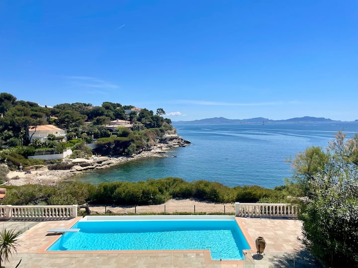 Villa Vue Mer 10 Personnes Piscine Chauffée - Carry-le-Rouet