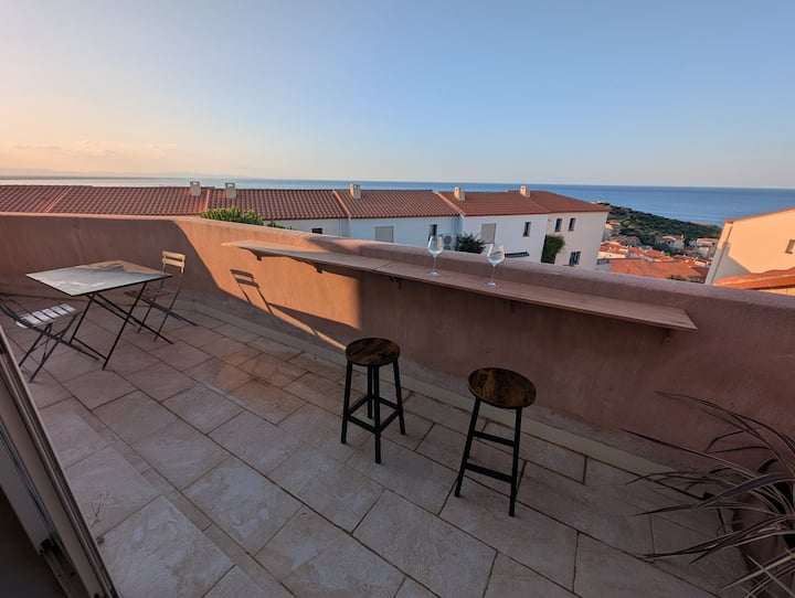 Logement Vue Mer Avec Terrasses - Port-Vendres
