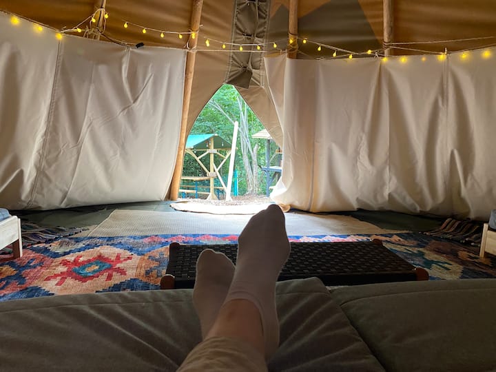 Tipi Adventure In The Woods - Llangollen