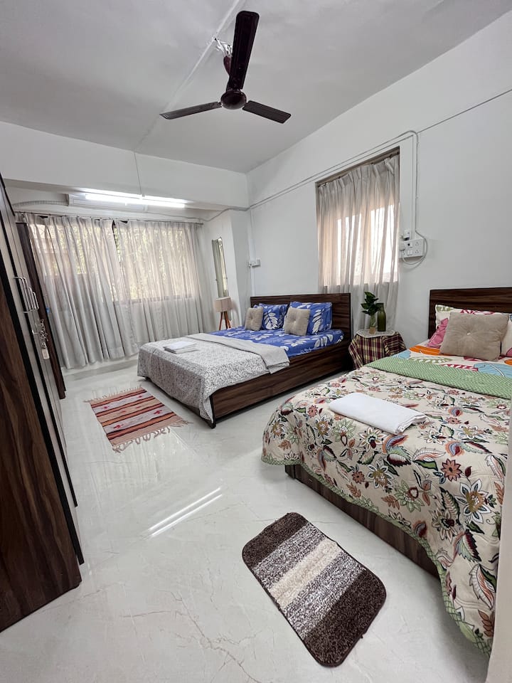2 Room Budget Stay At Airport Green View Balcony - Mumbai