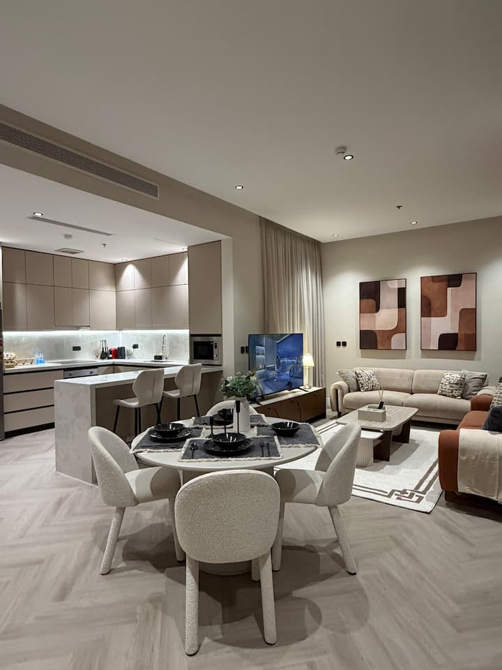 Almajdiah Malqa | 3br Modern Apt P Parking - Riad