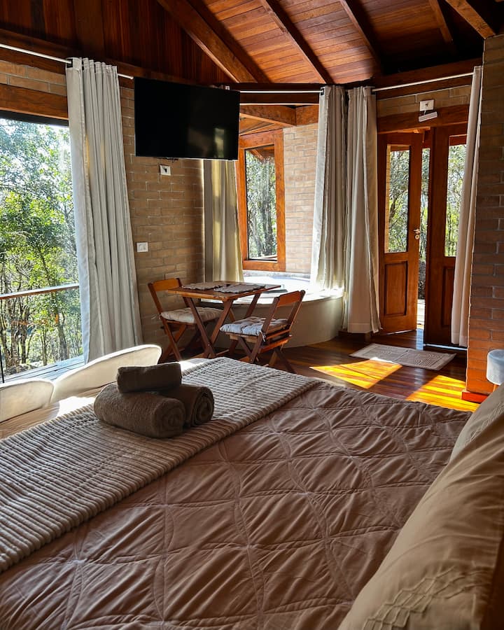 Chalé Bromélia (Chalé Com Hidro E Lareira) - Santo Antônio do Pinhal