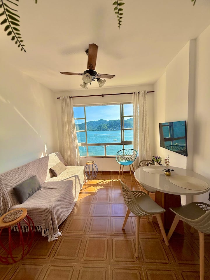 Apartamento Vista Mar Com Ar, Internet - Santos