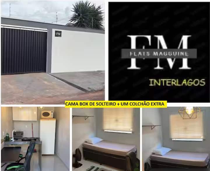 104 Flat Mobiliado No Interlagos Em Rio Verde/go - Rio Verde