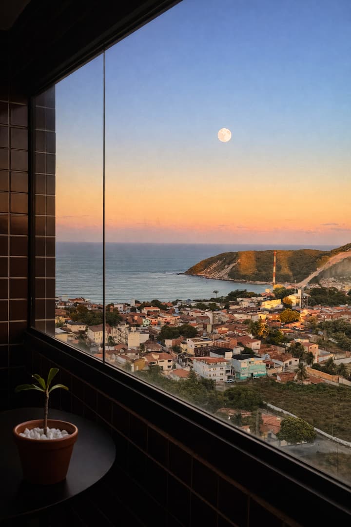 Balcony, Bedrooms With Ocean, Dunes And Morro - Natal