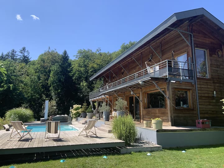 Vue Lac Et Montagnes Piscine+spa - Annecy