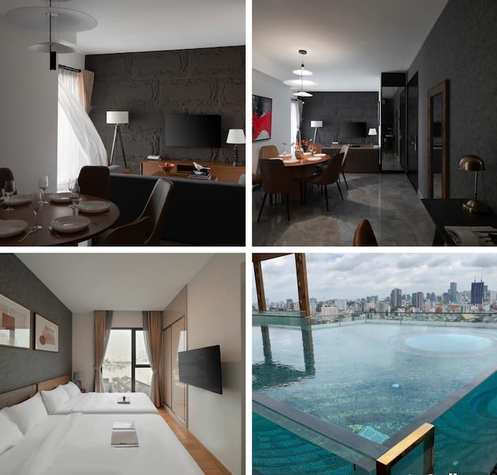 Noir Elegance D1, 3brs(4beds)+2wc, View City+river - Ho Chi Minh City