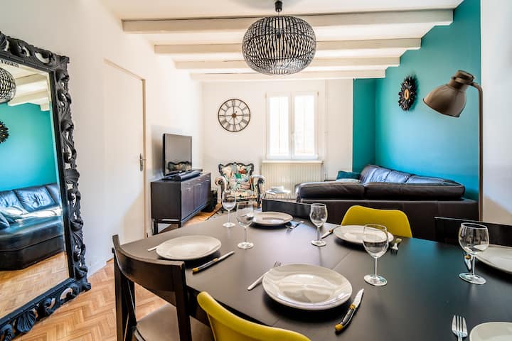 1 Min Centre-ville - Calme Cosy - Groupe & Famille - Marckolsheim
