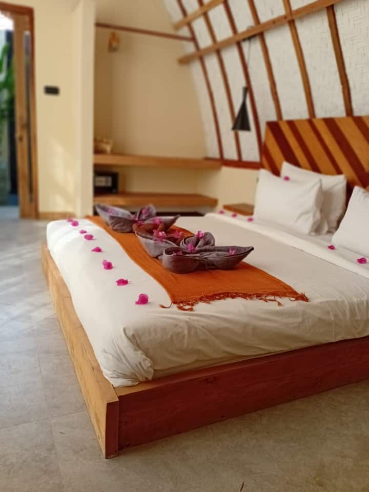 Romantic Beachside Bungalow - Gili Islands