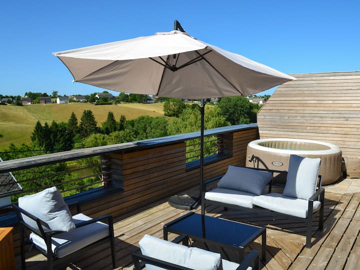 Appart Terrasse 2 Du Pont Alsort - Froidchapelle