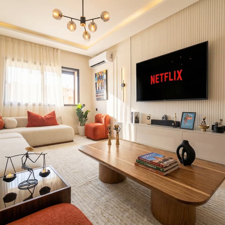 Boho Chic Apartment | 4 Pools, Parking, Gueliz - Marrakech