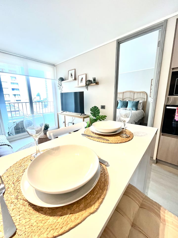 Loica Loft/ Nuevo Dpto A  7 Minutos Del Metro - Santiago