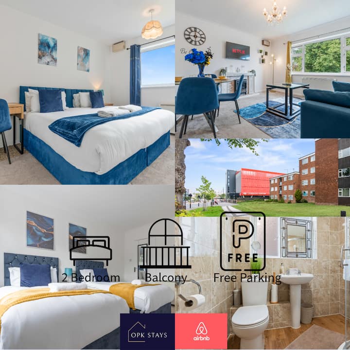 Stylish 2-bed Station Apt | City Centre | Sleeps 4 - Coventry