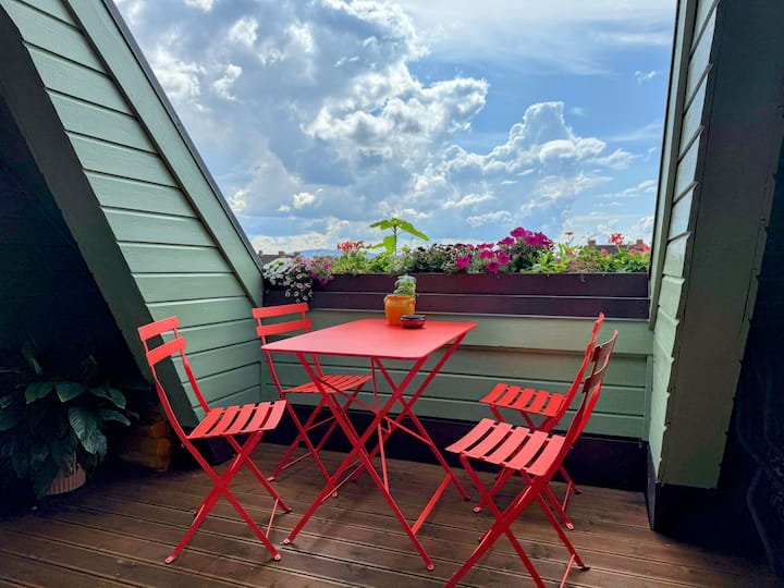 Torshov: Takterrasse, Fjordutsikt Og Peis - Oslo