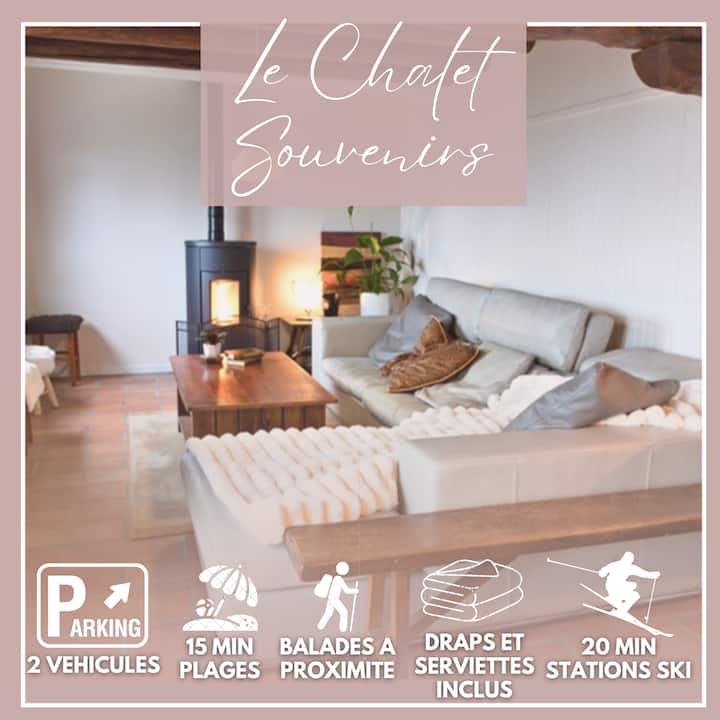 Le Chalet Souvenirs - 20min Stations De Ski & Lac - Évian-les-Bains