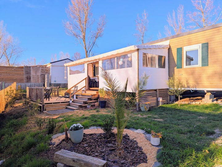 Mobilhome Climatisé éQuipé 6/8 + Piscine - Occitanie