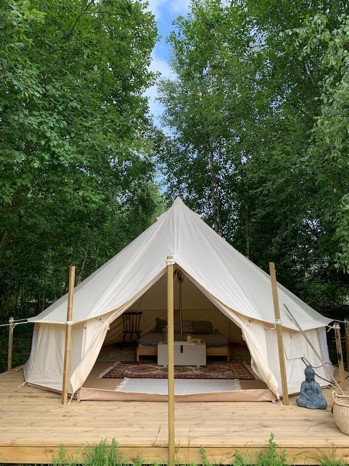 Lantligt Glampingtält Nära Natur Och Hav - Helsingborg