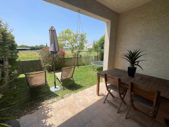 Appartement Avec Jardin Et Clim - Aimargues