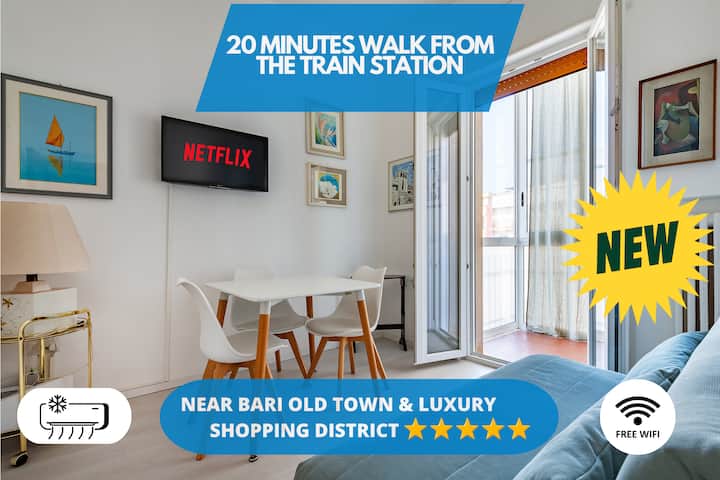 [15 Min From Old Town & Train Station] Wifi 5 Star - Bari