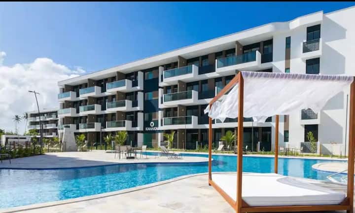 Flat| Praia Muro Alto| Completo - Ipojuca