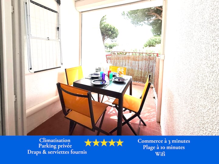 Studio 4 Pers Parking – Plage - La Grande-Motte