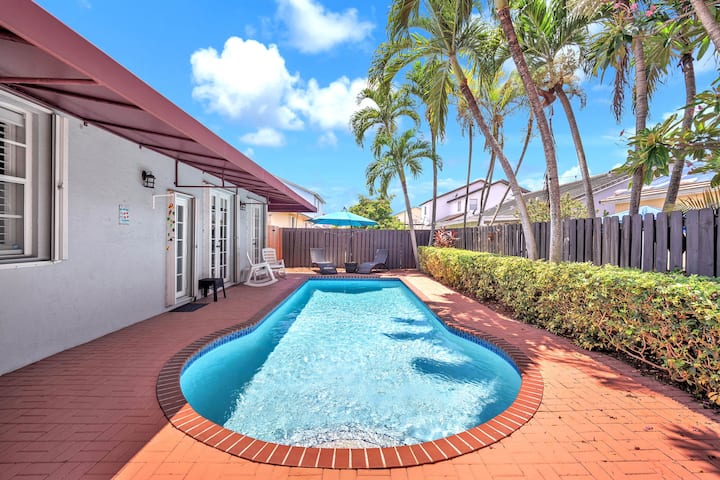 Casita Azul - Sunny 4br/2ba Getaway W/private Pool - Zoo Miami, Miami