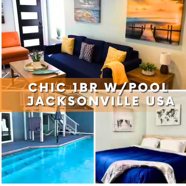 Chic 1br W/ Pool Walk To Ocean - Jacksonville Beach, FL