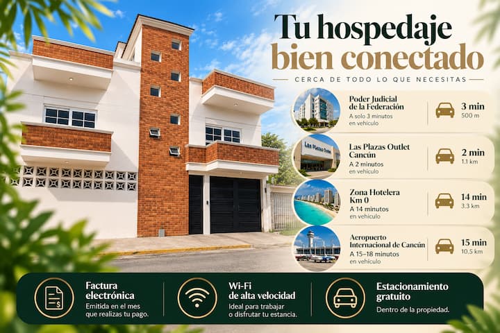 Casa Kohun  8 Min From The Hotel Zone  4 People - Cancún