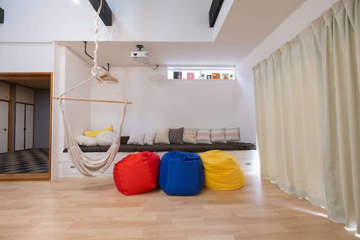 里山ハウス|120インチ/8人で任天堂スイッチ/bbq設備無料/駐車場無料/鴨川シーワールド15分 - 鴨川市