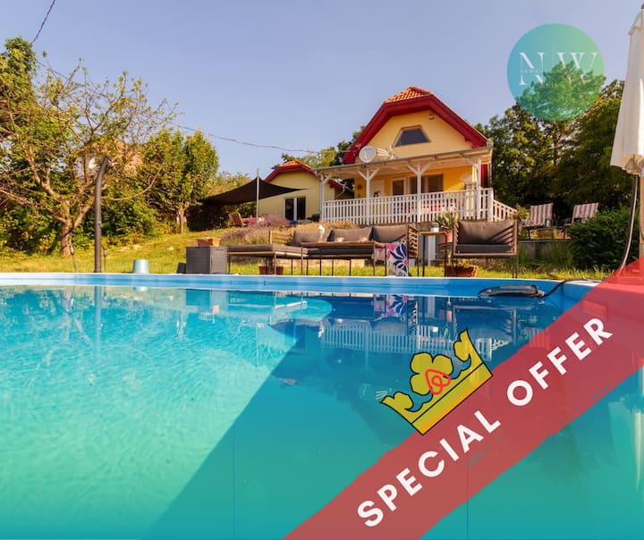 2br Lavender Hideaway House W Grill&pool By Nw - Vonyarcvashegy