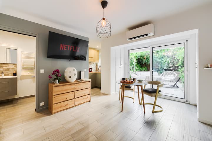 Appartement Cosy[jardin]a/c, Smart Tv, Palm Beach - Cannes