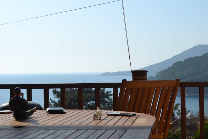 Deniz Manzarali Müstakil Bahçeli öZel Villa - Adrasan