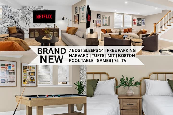 High End Townhome + Parking | 4br+3.5ba Brand New - Harvard University,Cambridge