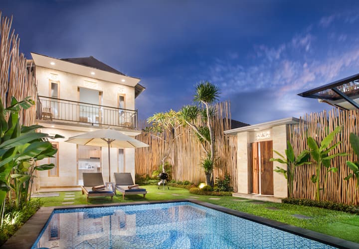 New 2br Villa W/pool Garden, Bbq & 15 Min To Beach - Bualu