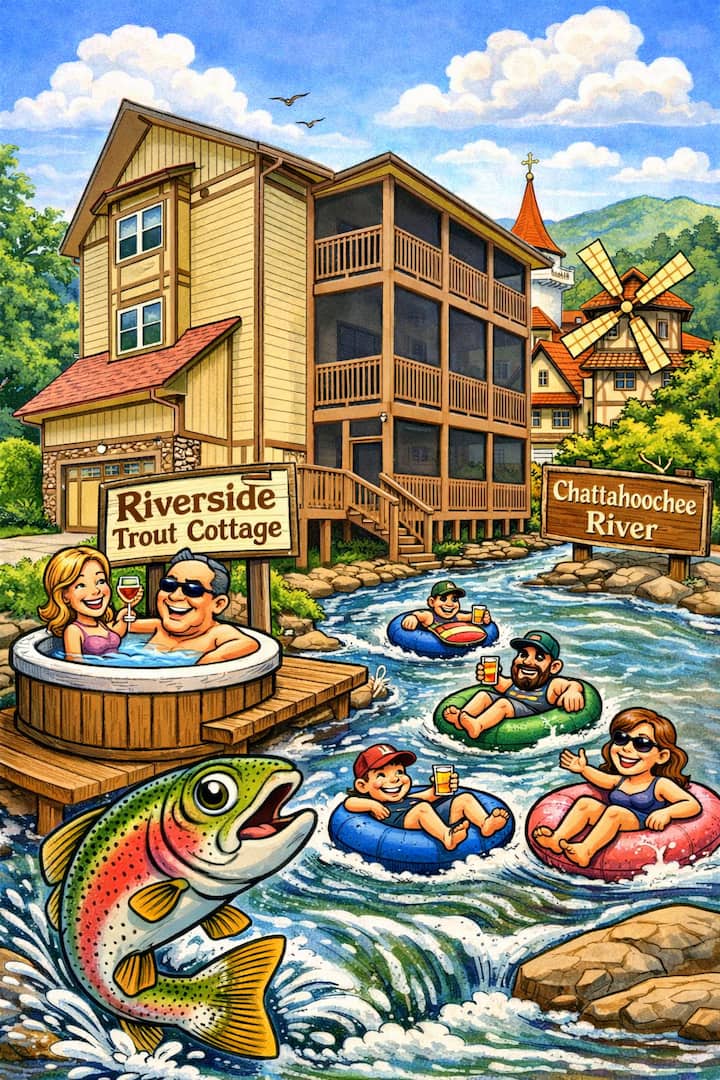 Riverside Trout Cottage - Helen, GA