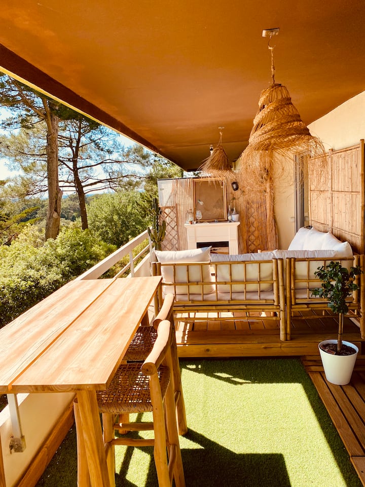 T2 Bis/terrasse 22m2 Vue Mer - ラ・ボル=エスクブラック
