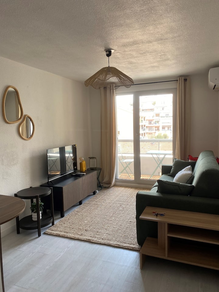Studio Cosy 2025 Proche Plage – Clim, Balcon - Nice