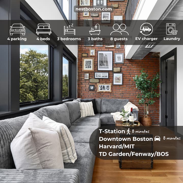 3br3bth Penthouse 2 Parking Spaces/td/mit/harvard - Back Bay - Boston