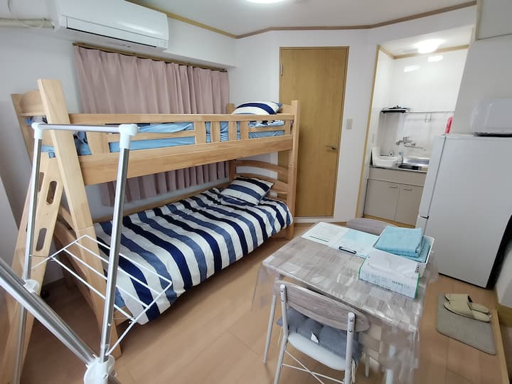 料金一律、安価で清潔、洗濯Ok、wifi無料、駐車場有、天文館や種子屋久フェリｰ徒歩圏内１k301号 - 