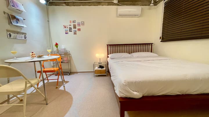 [합법]홍대5분|연남8분|신촌8분|반지하|짐보관가능|투룸|퀸1+슈퍼싱글1|알러지프리호텔침구 - Séoul